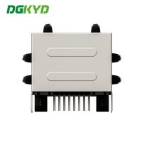 China DGKYD Single Port RJ45 Connector 8P8C Lampless Crystal Head 1000BASE-T for sale