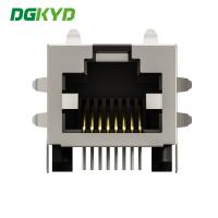 China DGKYD Single Port RJ45 Connector 8P8C Lampless Crystal Head 1000BASE-T for sale
