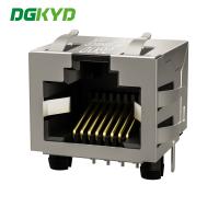 China DGKYD Single Port RJ45 Connector 8P8C Lampless Crystal Head 1000BASE-T for sale