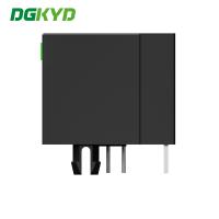 China Black RJ45 Modular Jack Connector 8-Position 1x1 Port with LED Indicators -40℃ to 85℃ Operating Temperature for sale