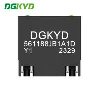 China Black RJ45 Modular Jack Connector 8-Position 1x1 Port with LED Indicators -40℃ to 85℃ Operating Temperature for sale