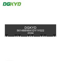 China Cat5e RJ45 Modular Jack 4 Ports 8P8C 1.02mm Pin Pitch PCB Female Connector DIP for sale