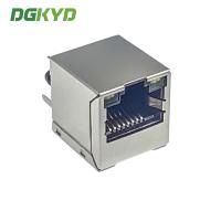 China DGKYD511Q565AB2A8D2 180-Degree Vertical RJ45 Connector with 2.5G Support and 265℃ Solder Temperature for sale