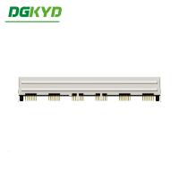 China DGKYD Metal Shielded RJ45 1x6 Port Connector 8P8C Through Hole 10/100/1000BASE-T for sale