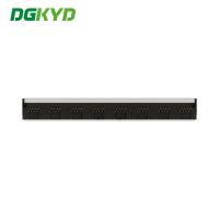 China RJ45 Connector 90 Degree 1x8 Ports Female Jack Network Switch Connector DGKYD561888GWA1DY1022 for sale