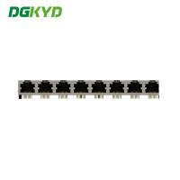 China RJ45 Connector 90 Degree 1x8 Ports Female Jack Network Switch Connector DGKYD561888GWA1DY1022 for sale