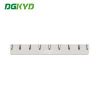 China RJ45 Cat5 1x8 Multi Port Modular Jack with EMI Finger Shield Without LED DGKYD561888HWA1DY1022 for sale
