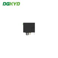 China DGKYD 1x4 RJ45 Female Connector with LED All Plastic 10/100/1000Base-T Unshielded for sale