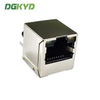 China DGKYD511Q066AA2A8D Vertical RJ45 Connector with Integrated Filter for Gigabit Ethernet -40℃ to 85℃ Temperature Range for sale