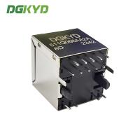 China DGKYD511Q066AA2A8D Vertical RJ45 Connector with Integrated Filter for Gigabit Ethernet -40℃ to 85℃ Temperature Range for sale