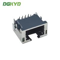 China Low Profile RJ45 Female Connector 8P8C Inline SMT with 10/100/1000BASE-T Support and -40℃ to 85℃ Operating Range for sale