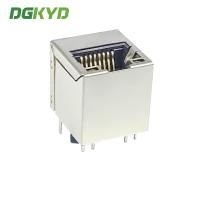 China RJ45 Network Connector 10G BASE-T with 30μ Gold Plating and Integrated Filtering for High-Speed Ethernet Applications for sale