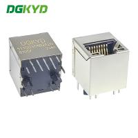 China RJ45 Network Connector 10G BASE-T with 30μ Gold Plating and Integrated Filtering for High-Speed Ethernet Applications for sale