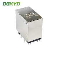 China DGKYD 2x1 RJ45 Modular Jack Connector 90 Degree Side Entry with LED 8P8C Through Hole for sale