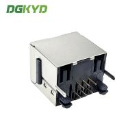 China DGKYD RJ11 Connector 6P6C 180° Vertical Shielded Modular Jack Through Hole for sale