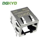 China RJ45 Single Port Connector TAB-UP 8P8C Network Socket Without Filter 10/100/1000BASE-T for sale