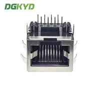 China RJ45 Single Port Connector TAB-UP 8P8C Network Socket Without Filter 10/100/1000BASE-T for sale