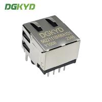 China RJ45 Single Port Connector TAB-UP 8P8C Network Socket Without Filter 10/100/1000BASE-T for sale