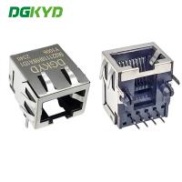 China RJ45 Single Port Connector TAB-UP 8P8C Network Socket Without Filter 10/100/1000BASE-T for sale