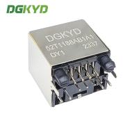 China DGKYD52T1188AB1A1DY1 8P8C RJ45 Connector 180° Vertical Interface Shielded with 8 Positions and Gold Plating Options for sale