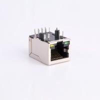 China RJ45 Ethernet Connector 8p8c Metal Shield Modular Jack with 10/100/1000 BASE-T Performance and Gold 6μ Contact Plating for sale