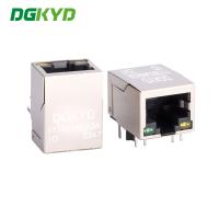 China RJ45 Ethernet Connector 8p8c Metal Shield Modular Jack with 10/100/1000 BASE-T Performance and Gold 6μ Contact Plating for sale