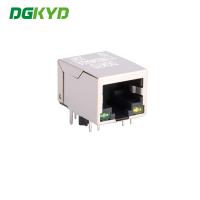 China RJ45 Ethernet Connector 8p8c Metal Shield Modular Jack with 10/100/1000 BASE-T Performance and Gold 6μ Contact Plating for sale