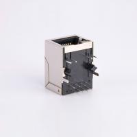 China RJ45 Ethernet Connector 8p8c Metal Shield Modular Jack with 10/100/1000 BASE-T Performance and Gold 6μ Contact Plating for sale