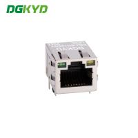 China 10/100 BASE RJ45 Ethernet Jack 8P8C with Transformer - 1500Vrms Isolation, -40℃ to +85℃ Operating Range for sale