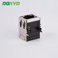 China 10/100 BASE RJ45 Ethernet Jack 8P8C with Transformer - 1500Vrms Isolation, -40℃ to +85℃ Operating Range for sale