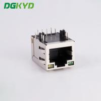 China 10/100 BASE RJ45 Ethernet Jack 8P8C with Transformer - 1500Vrms Isolation, -40℃ to +85℃ Operating Range for sale