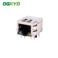 China KRJ-147NL 100M RJ45 Network Connector with Filter and Shield - 8 Position Side Entry PCB Mount for sale