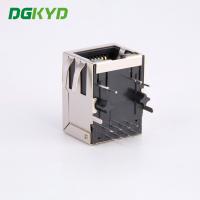 China KRJ-147NL 100M RJ45 Network Connector with Filter and Shield - 8 Position Side Entry PCB Mount for sale