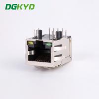 China KRJ-147NL 100M RJ45 Network Connector with Filter and Shield - 8 Position Side Entry PCB Mount for sale