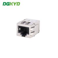 China KRJ-SM015NL RJ45 Socket Patch Network Interface with 100M Transformer, 8-Position Single Port, 21.3mm Length for sale