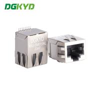 China KRJ-SM015NL RJ45 Socket Patch Network Interface with 100M Transformer, 8-Position Single Port, 21.3mm Length for sale