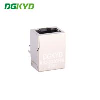 China KRJ-202CFNL Gigabit RJ45 Connector - 8 Position Single Port with 21.3mm Length and 1500Vrms Isolation for sale