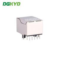 China KRJ-202CFNL Gigabit RJ45 Connector - 8 Position Single Port with 21.3mm Length and 1500Vrms Isolation for sale