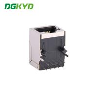 China KRJ-202CFNL Gigabit RJ45 Connector - 8 Position Single Port with 21.3mm Length and 1500Vrms Isolation for sale