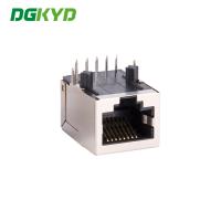 China KRJ-202CFNL Gigabit RJ45 Connector - 8 Position Single Port with 21.3mm Length and 1500Vrms Isolation for sale