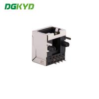 China KRJ-5622S10P8CNL single port RJ45 Ethernet socket without light strip shielded crystal head interface for sale