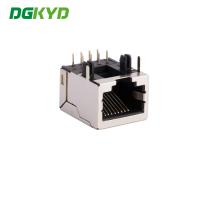 China KRJ-5622S10P8CNL single port RJ45 Ethernet socket without light strip shielded crystal head interface for sale