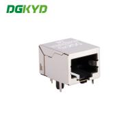 China KRJ-5622S10P8CNL single port RJ45 Ethernet socket without light strip shielded crystal head interface for sale