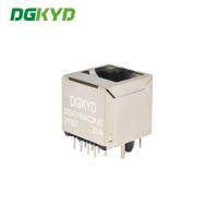 China 180 Degree Direct Insertion RJ45 8P8C Connector with LED - 10/100/1000BASE-T, 265℃ Wave Soldering, -40℃ to 85℃ Operating Range for sale