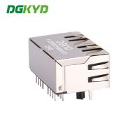 China UTP RJ45 Network Filter Interface 2 Joint Connector DGKYD112B002HWA1D1 - 8 Position 10/100/1000BASE-T with Internal Magnetics for sale