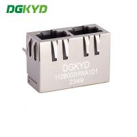 China UTP RJ45 Network Filter Interface 2 Joint Connector DGKYD112B002HWA1D1 - 8 Position 10/100/1000BASE-T with Internal Magnetics for sale