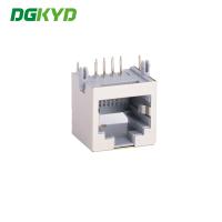 China 15mm Height RJ45 Keystone Jack KRJ-5521S8P8CNL - 8P8C PCB Mount with -40℃ to +85℃ Temperature Range for sale