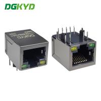 China DGKYD111Q066BA2A1DBKN RJ45 Gigabit Ethernet Connector with 10 Positions and 8 Terminals for sale