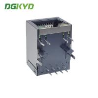 China DGKYD111B002BA2A1DBKN RJ45 Ethernet Connector 100Mbps 8-Position Shielded with Gold 6μ Plating for sale