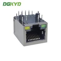 China DGKYD111B002BA2A1DBKN RJ45 Ethernet Connector 100Mbps 8-Position Shielded with Gold 6μ Plating for sale
